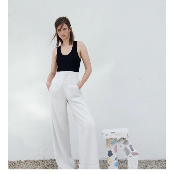 Zara | Tops | Zara Black Ribbed Tank Top | Poshmark